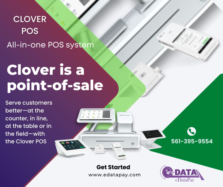 Clover POS makes POS hardware & software processes payments.